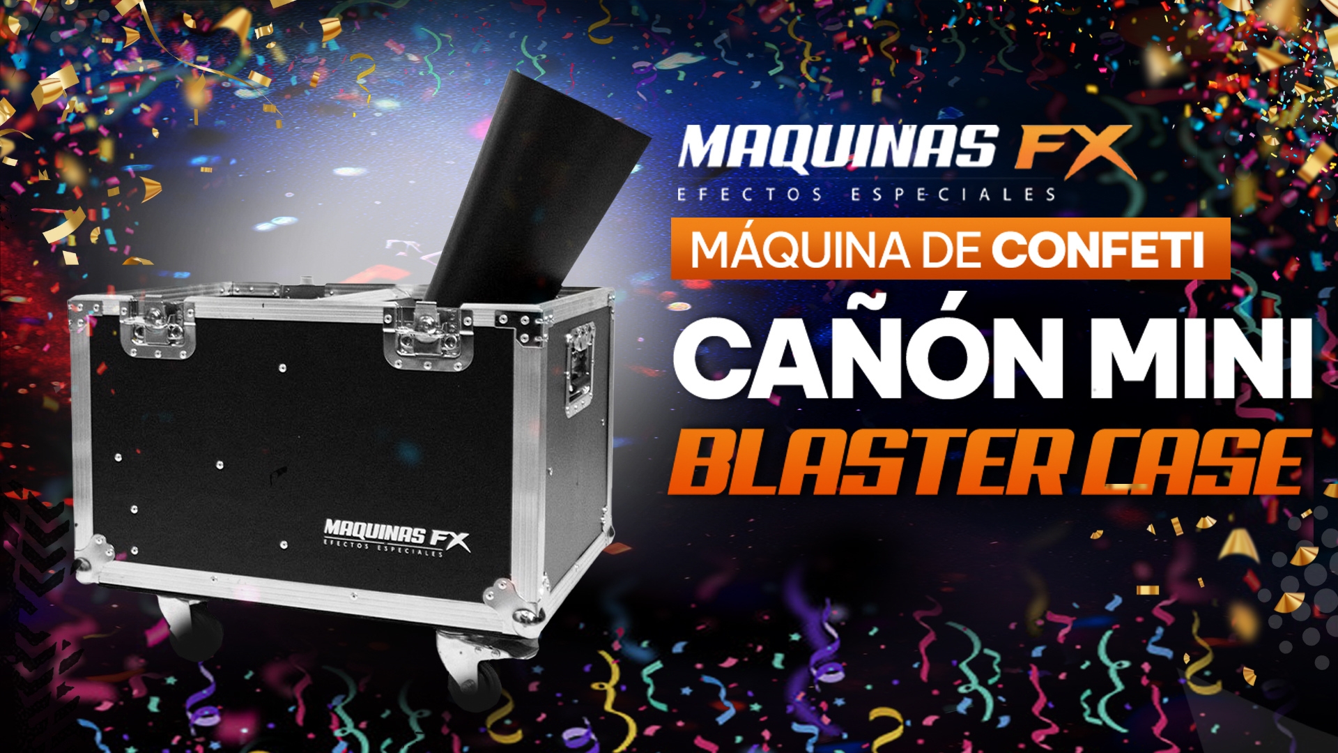Cañón Mini Blaster Case: Lo mejor para Cabalgatas de Reyes Magos